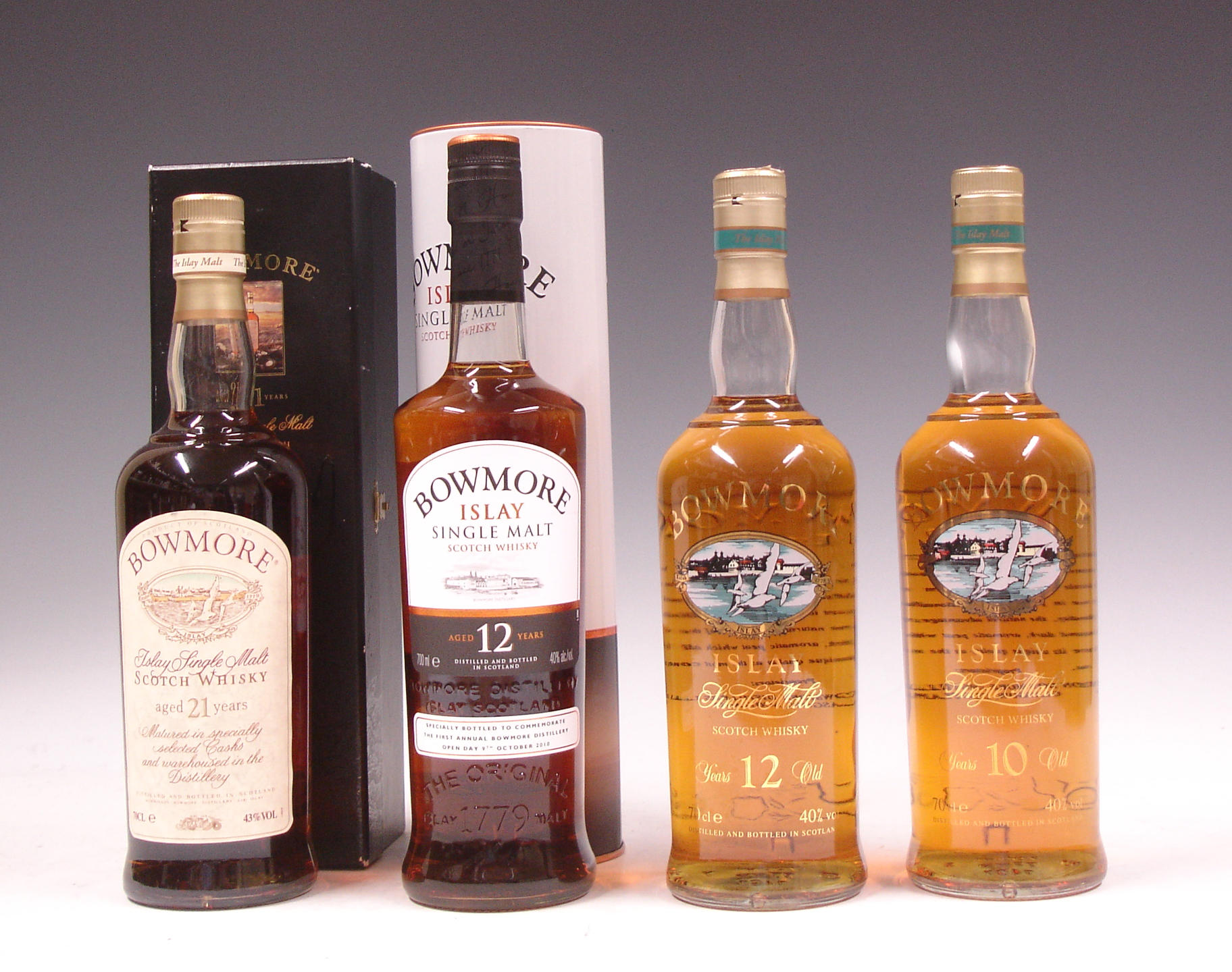 Bonhams : Bowmore-21 year old Bowmore-12 year old Bowmore-12 year old ...