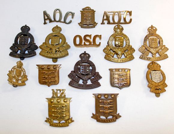 Bonhams : Army Ordnance Corps/Royal Army Ordnance Corps Insignia