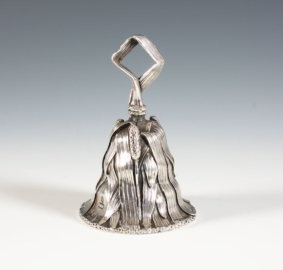Bonhams : A 19th century Russian silver table bell By Nicholls ...