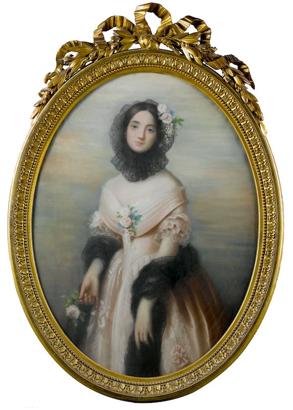 Bonhams : Antonin Marie Moine (French, 1796-1849) Portrait of Yolande ...
