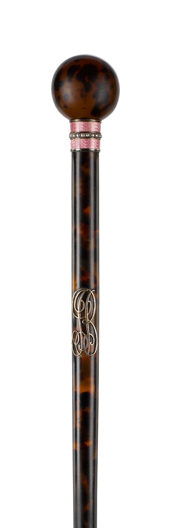 Bonhams : An Edwardian enamelled gold, pearl-set and tortoiseshell ...