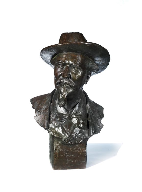 Bonhams : Jean Georges Pierre Achard, French (1871-1934) A bronze bust ...