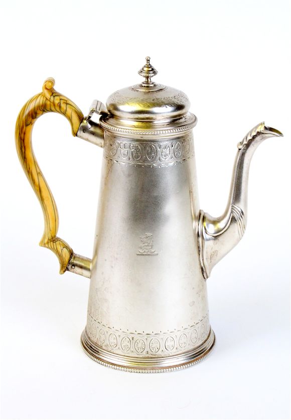 Bonhams : An early Victorian silver coffee pot By Andrew Crespel ...