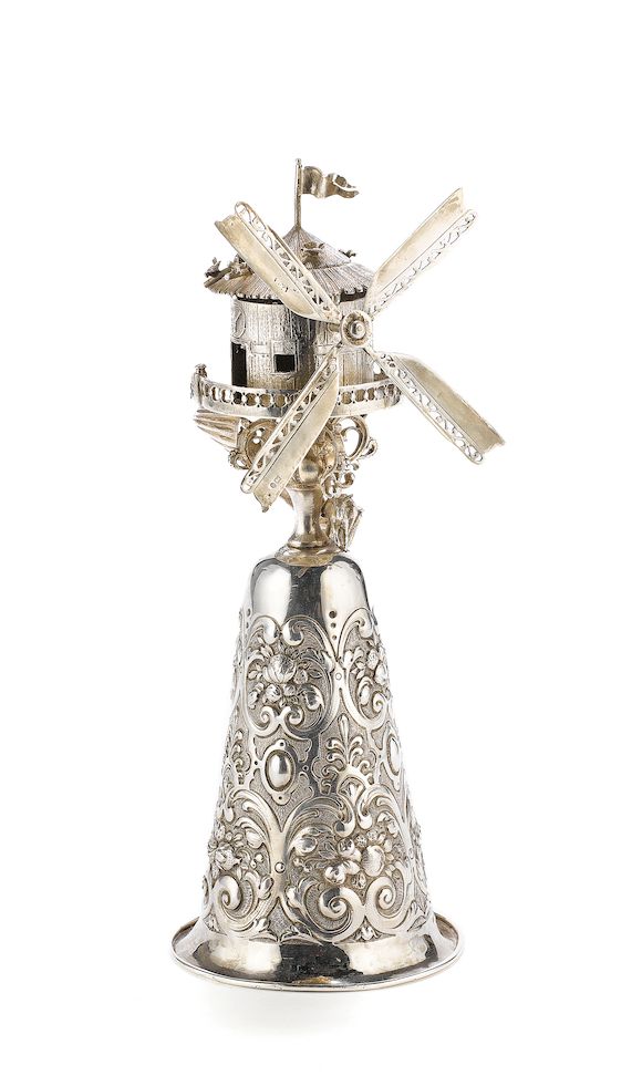 Bonhams : A German silver windmill cup, bearing pseudo-marks, possibly ...