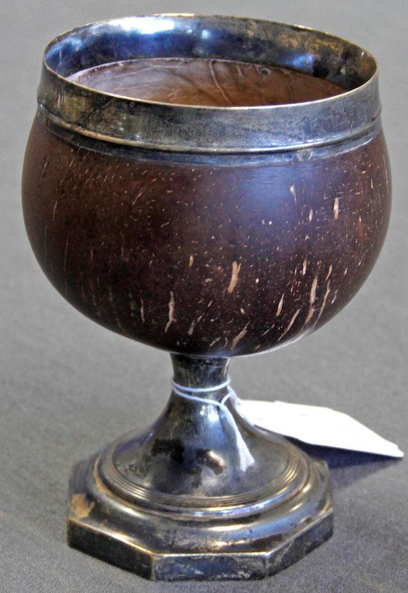 Bonhams : An early 19th century silver mounted coconut cup