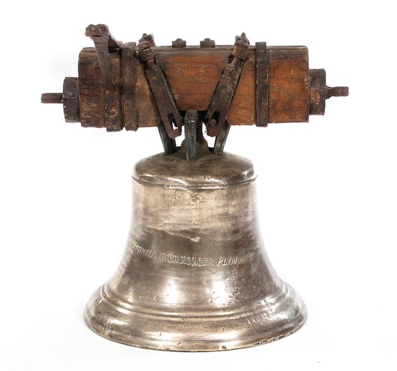 Bonhams : A 19th Century bronze alloy bell, by Marshall of Plymouth