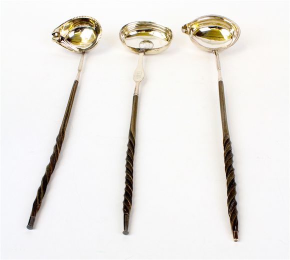 Bonhams : A George III silver toddy ladle With lion passant and ...