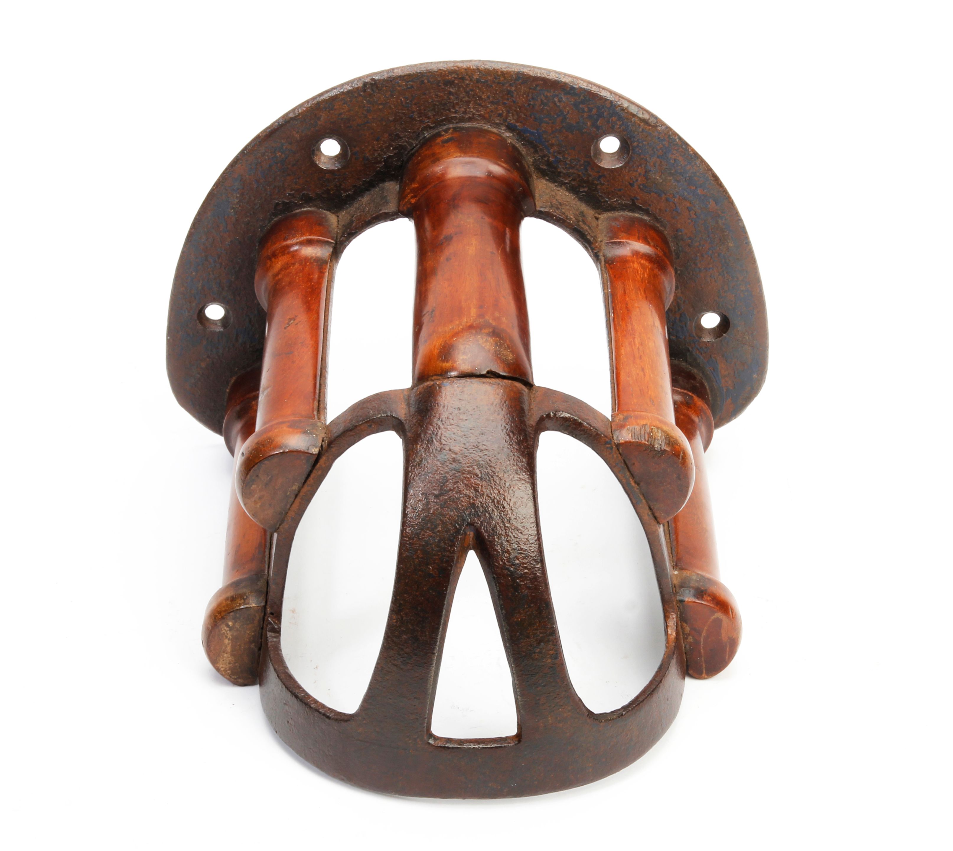 Bonhams : A late 19th Century fruitwood and cast iron wall-mountable ...