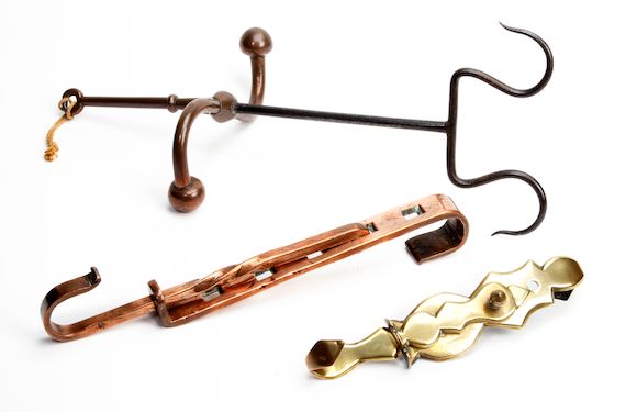 Bonhams : A 19th Century copper and steel rotating pot hook or dangle-spit