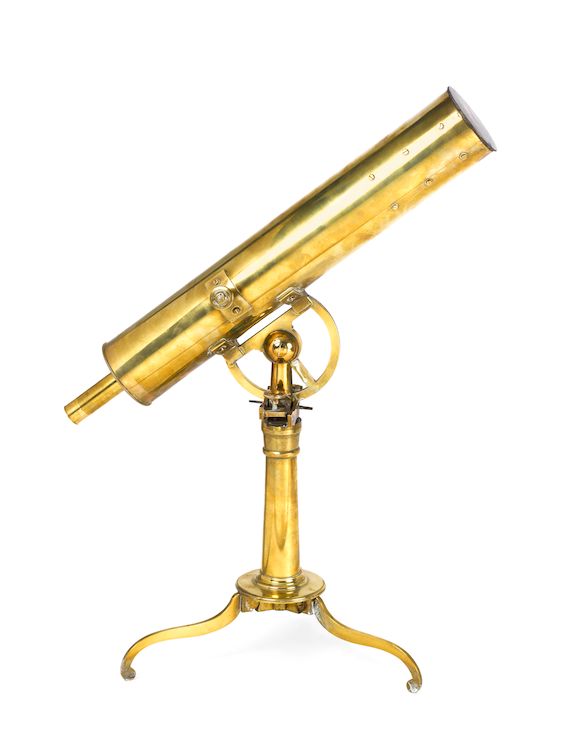 Bonhams : A 3.1/4-inch brass Gregorian telescope on stand, early 19th ...