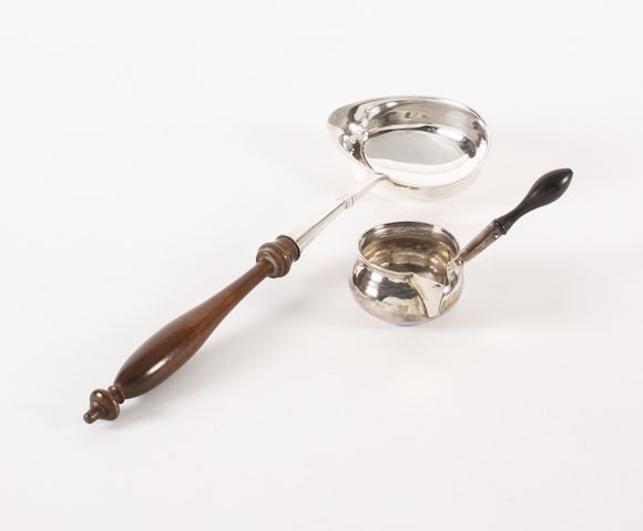 Bonhams : A Continental silver brandy pan With maker's mark 'I L' with ...