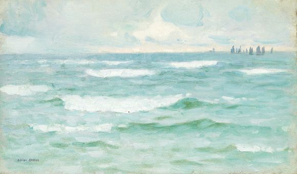 Bonhams : Adrian Stokes (British, 1902-1972) Sea piece