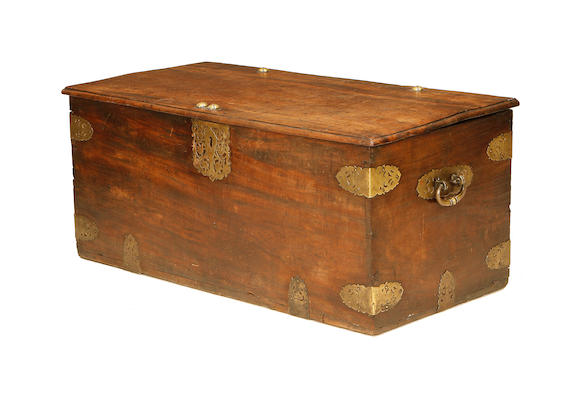 Bonhams An Indian 18th Century Brass Mounted Coffer