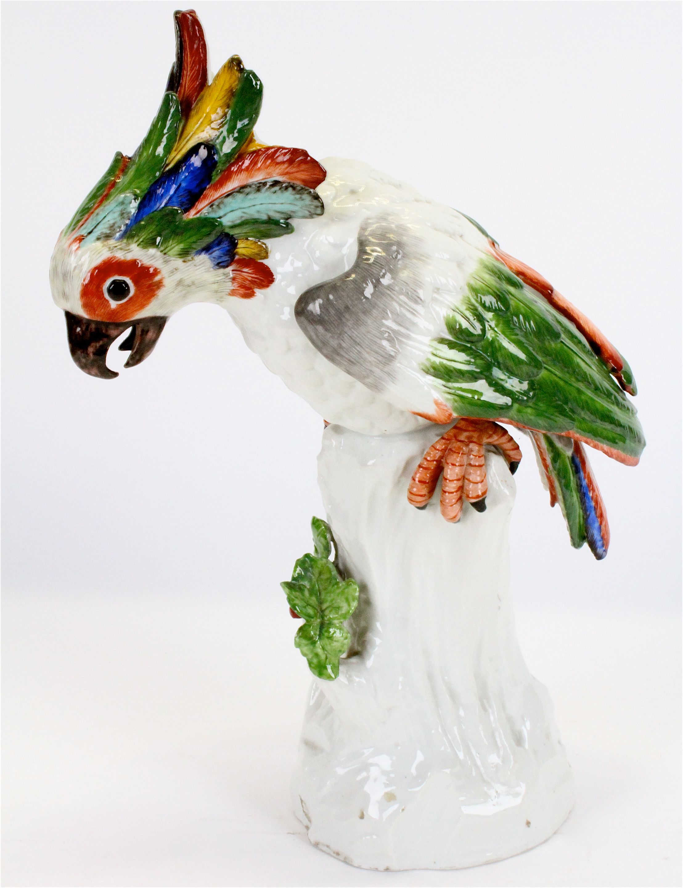 Bonhams : A Dresden model of a parrot, late 19th century