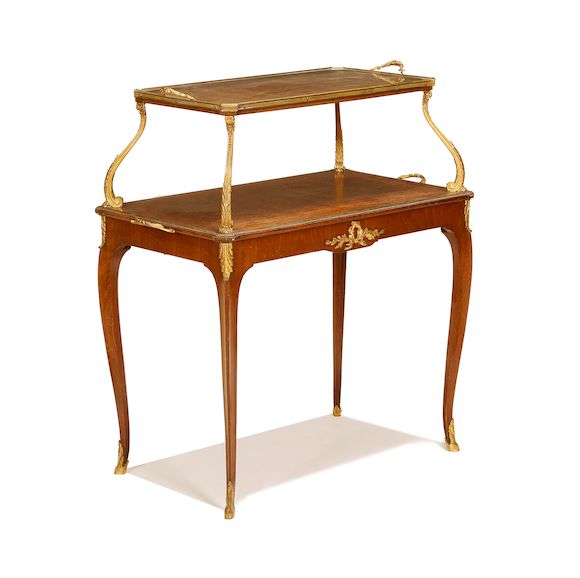 Bonhams : A French late 19th/early 20th century gilt metal mounted bois ...