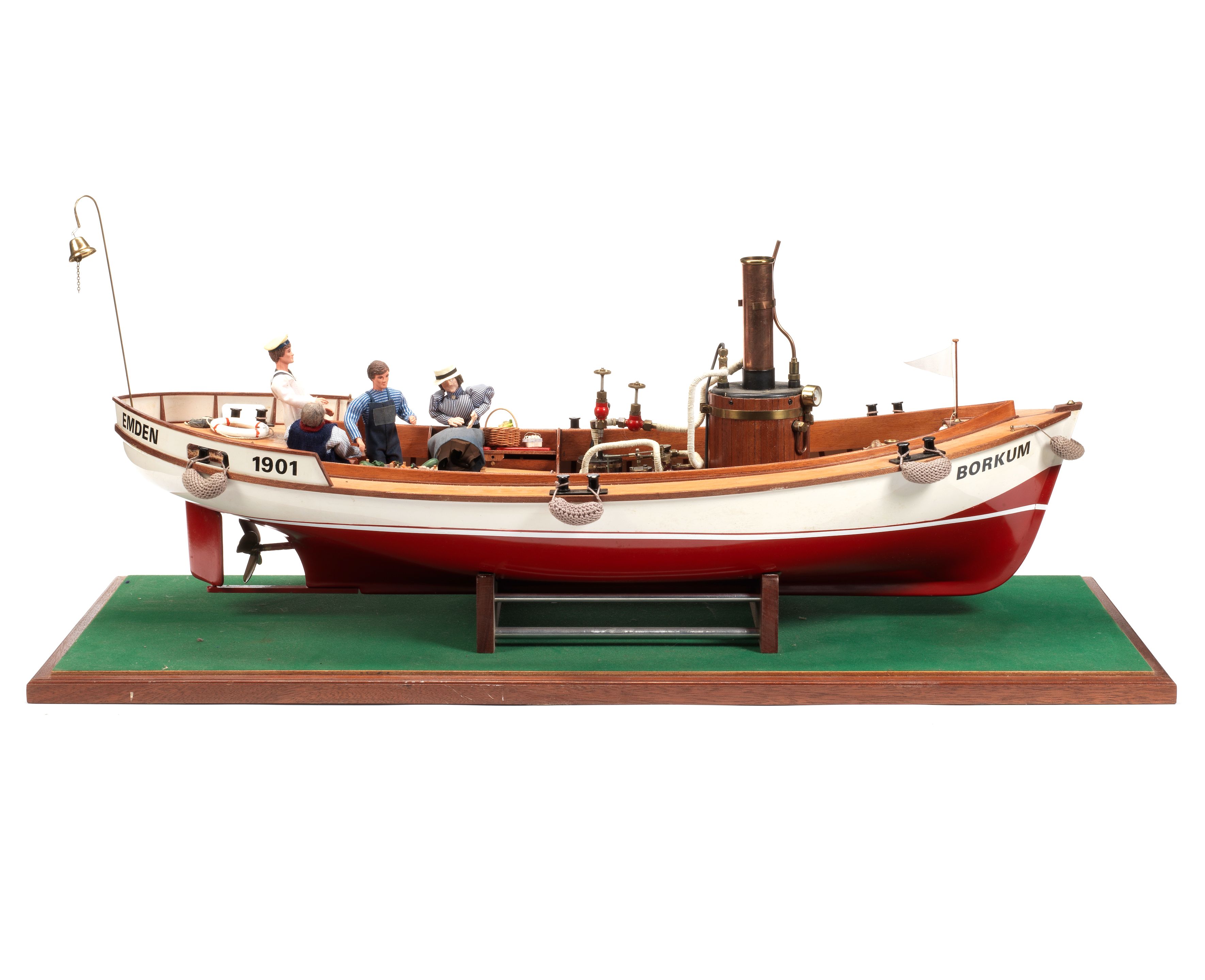 'Borkum' a radio controlled model steam launch - auctions & price archive