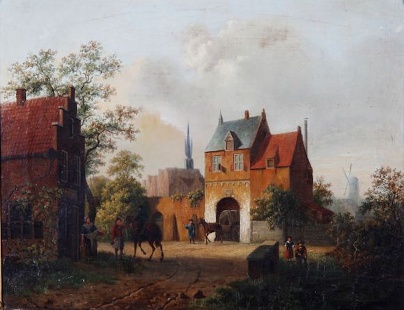 Bonhams : Alexander Salomon van Praag (Dutch, 1812-1865) Horses at the ...