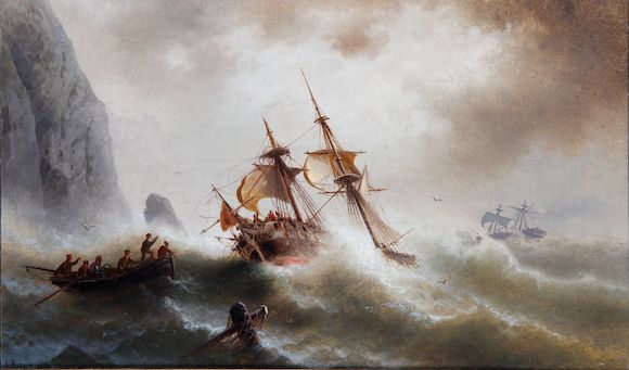 Bonhams : Attributed to Albert Rieger (Austrian, 1834-1905) The rescue