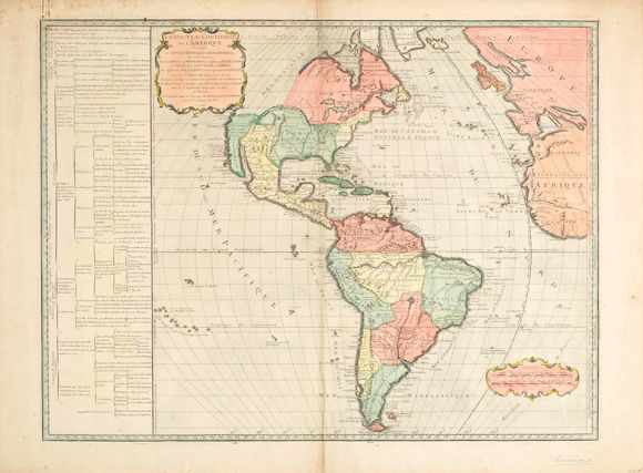 Bonhams : AMERICAS. ROBERT DE VAUGONDY (GILLES and DIDIER) Le nouveau ...