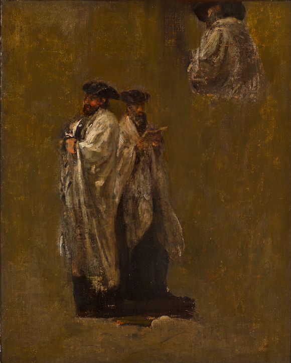 Bonhams : Jacques Emile Edouard Brandon (French, 1831-1897) Three Rabbis