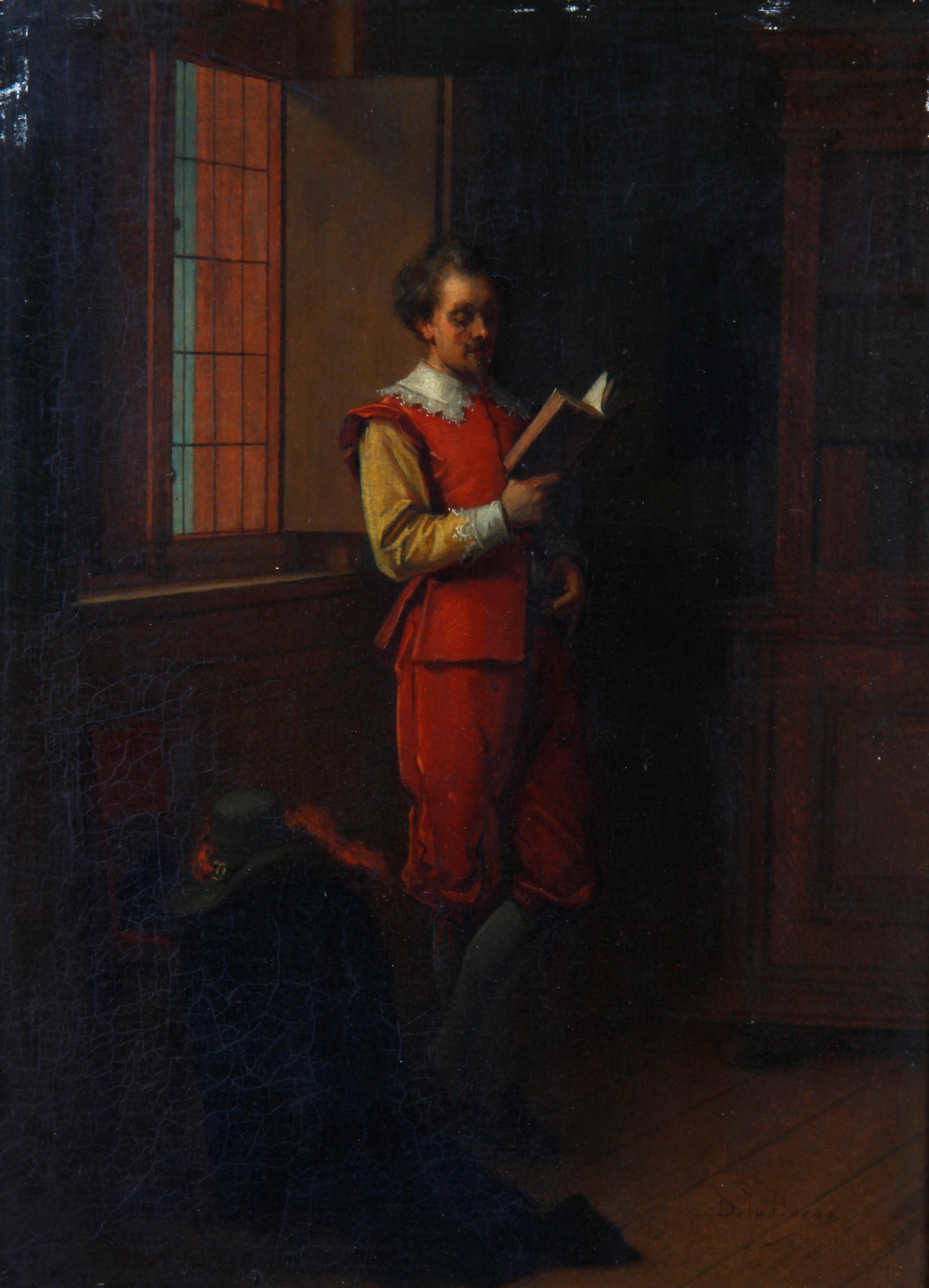 Bonhams : Jean de la Hoese (Belgian, 1846-1917) A quiet moment