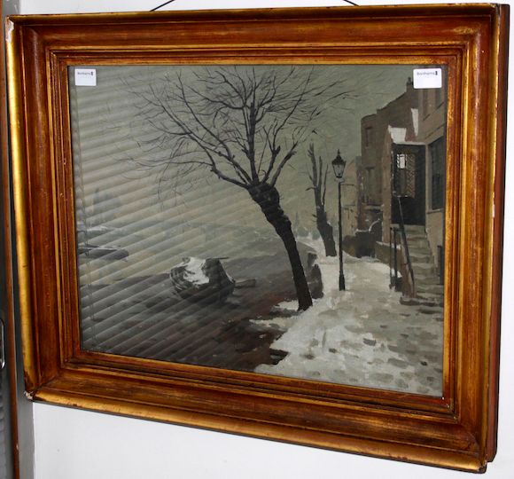 Bonhams : Donald Chisholm Towner (British, 1903-1985) The Thames in Winter