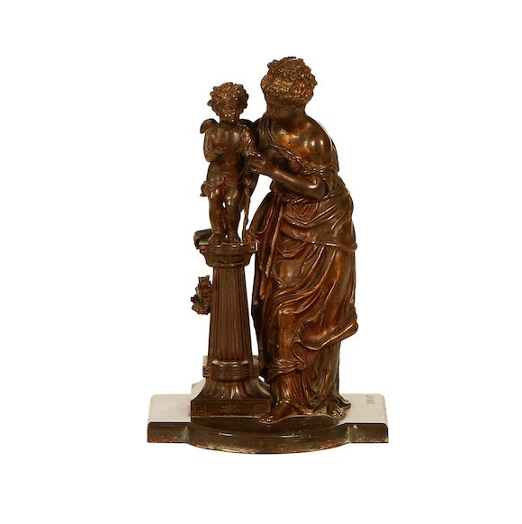 Bonhams : Theodore Doriot, French A late 19th century bronze group of ...