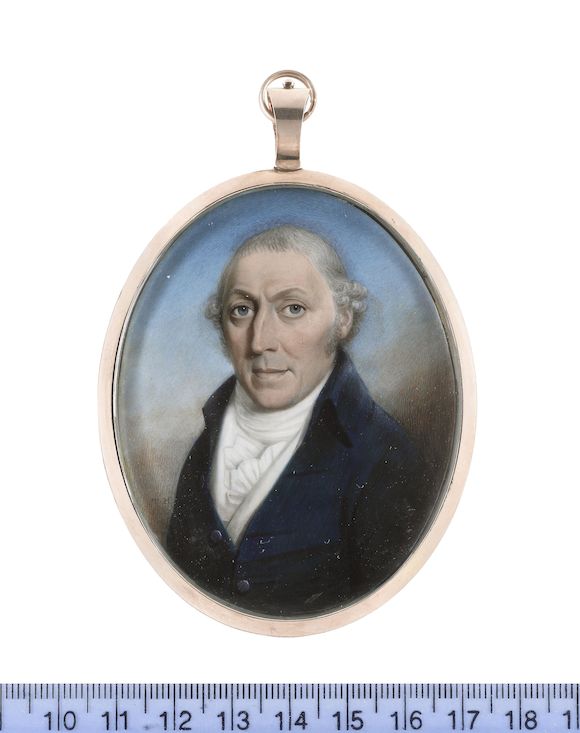 Bonhams : Thomas Hazlehurst (British, 1740-1821) A Gentleman, wearing ...