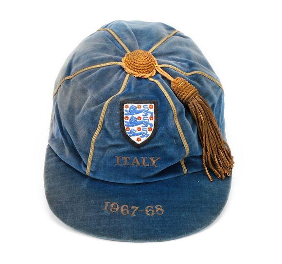 Bonhams : England U23 International cap awarded to Tommy Smith v Italy