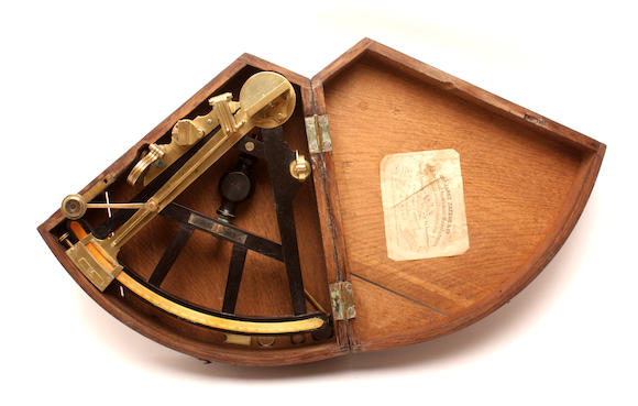 Bonhams A 19th Century 11 Inch Radius Ebony Sextant