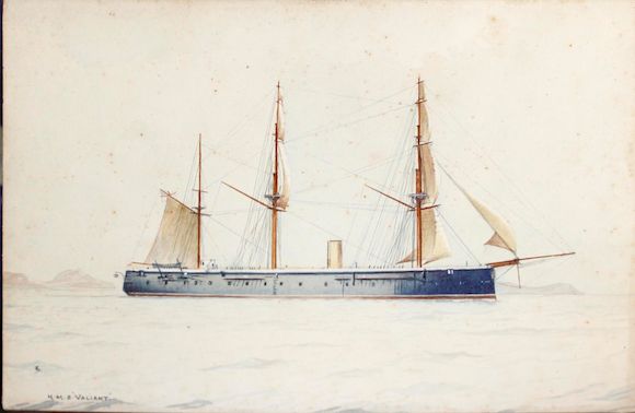 Bonhams : English School, early 20th Century Pair of Battle ships, HMS ...