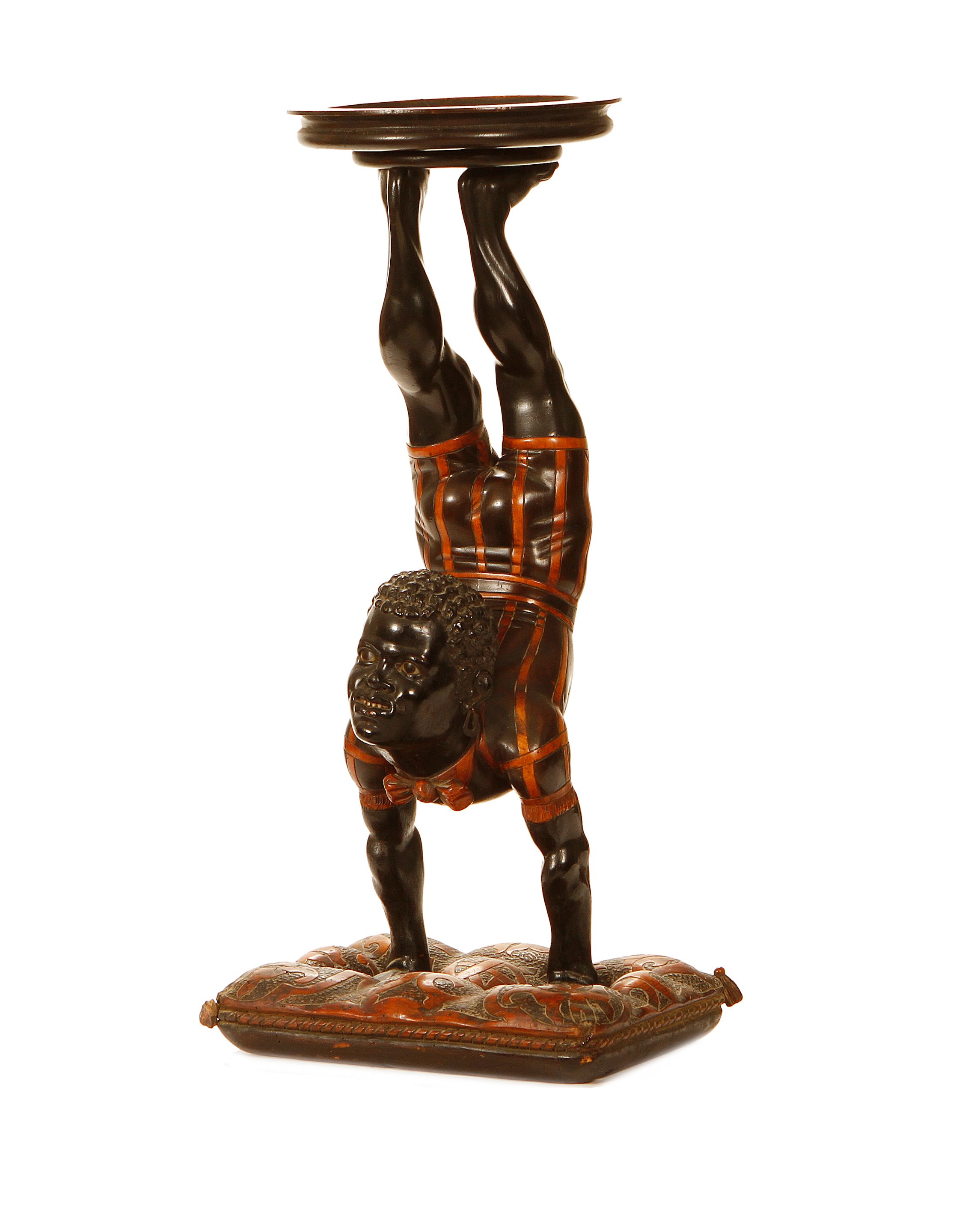 Bonhams : A 19th century Venetian carved and stained wood blackamoor ...