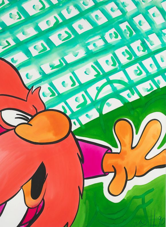 Bonhams : CRASH (John Matos) (b. 1961) Yosemite Sam 1990 signed and ...