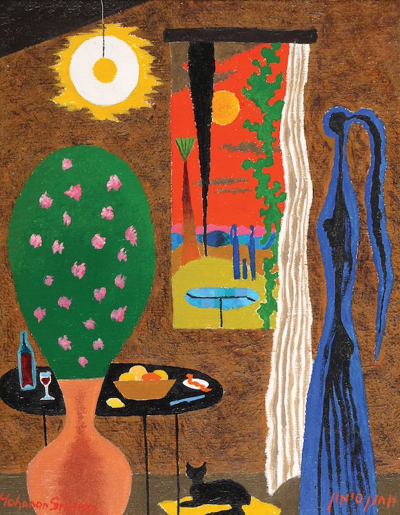 Bonhams : Yohanan Simon (Israeli, 1905-1976) Woman by the window