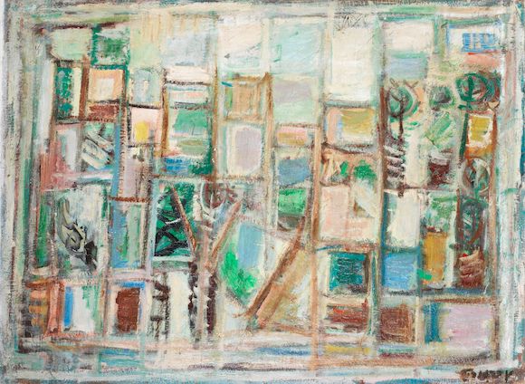 Bonhams : Pinchas Abramovich (Israeli, 1909-1986) Landscape in Ein Hod