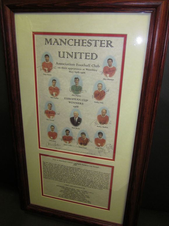 Bonhams : 1968 limited edition 25th Anniversary Manchester United ...