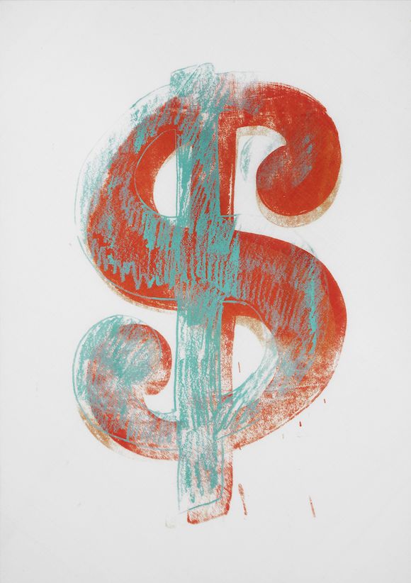 Bonhams : Andy Warhol (1928-1987) Dollar Sign 1981/82 screenprint ink ...