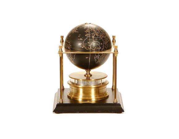 Bonhams : A late 20th century lacquered and painted brass world ...