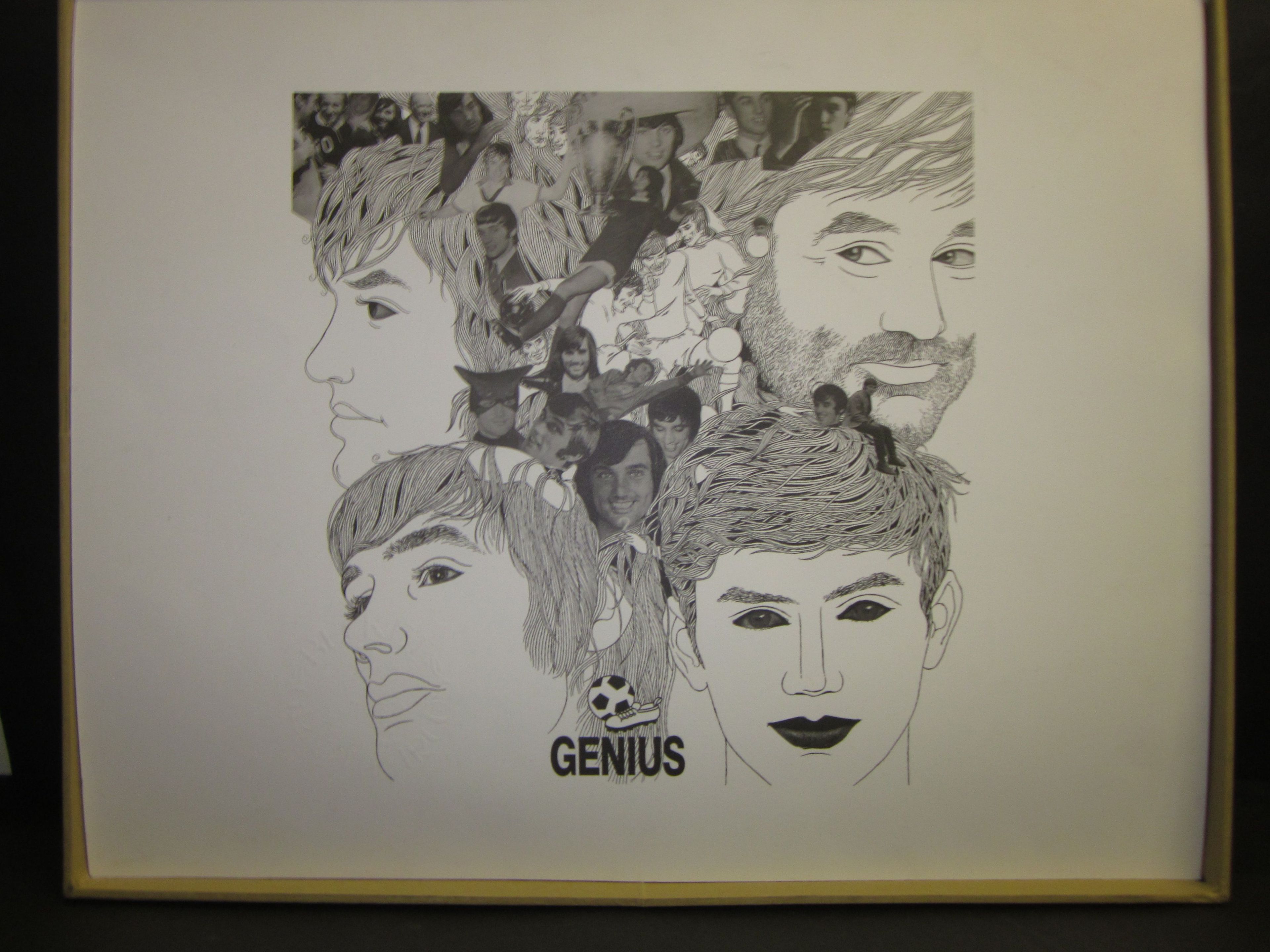 Bonhams : George Best prints including Best, Banks, Law hand signed prints