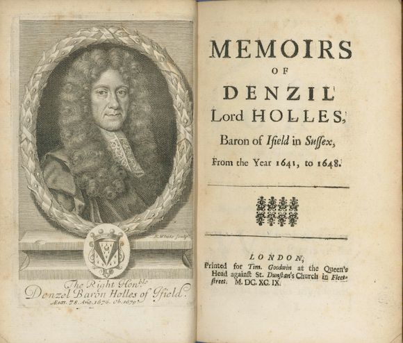 Bonhams : HOLLES (DENZIL) Memoirs of Denzil, Lord Holles... from the ...