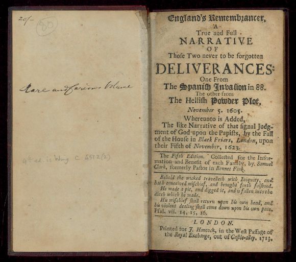 Bonhams : CLARKE (SAMUEL) England's Remembrancer. A True and Full ...