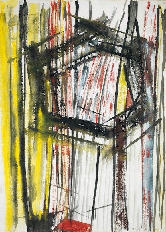 Bonhams : Sir Terry Frost R.A. (British, 1915-2003) Abstract 78 x 57 cm ...