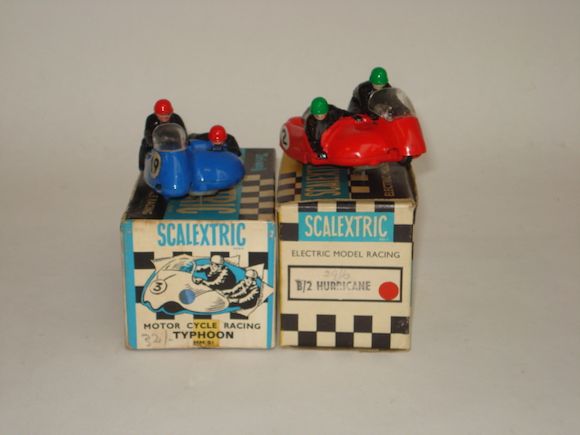Bonhams : Scalextric Motorcycles with sidecars 2
