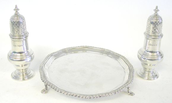 Bonhams : A quantity of silver items,