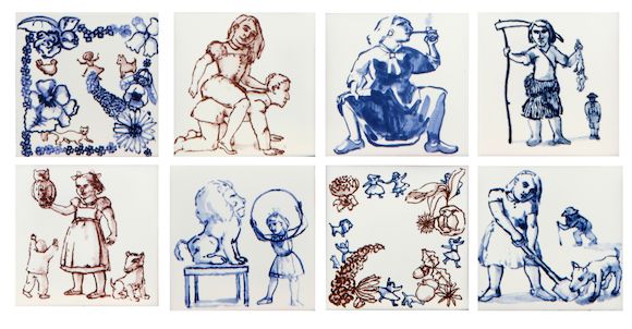 Bonhams : Paula Rego (British, 1935) A Collection Eight glazed ceramic ...