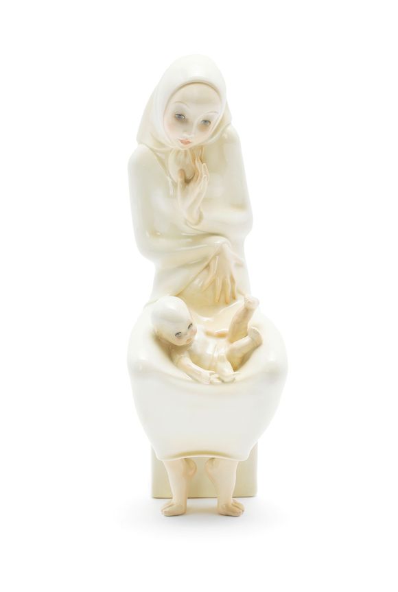 Bonhams : Helen König Scavini for Lenci 'Maternità' a Pottery Figure of ...