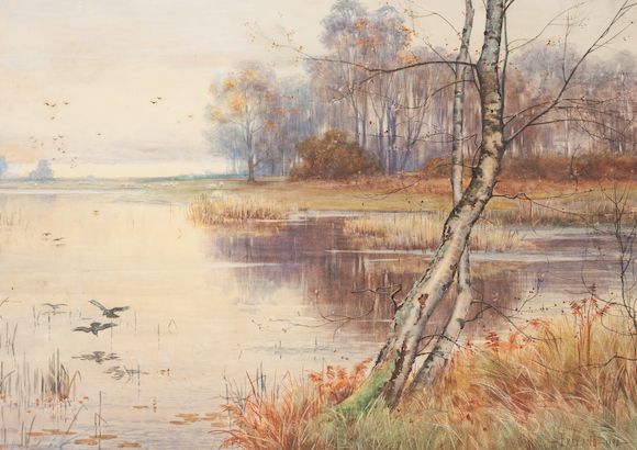 Bonhams : Thomas Tayler Ireland (British, active 1894-1921) River landscape