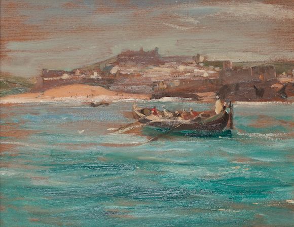 Bonhams : Alexander Ignatius Roche, RSA (British, 1861-1921) Coastal scene
