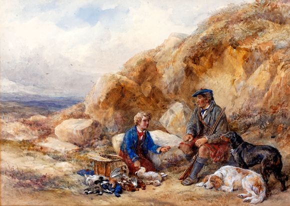 Bonhams : James Hardy (Junior) (British, 1832-1889) 'Waiting for Lunch'