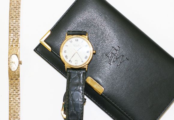 Bonhams : Jean Renet: A 9ct gold wristwatch,circa 1970s